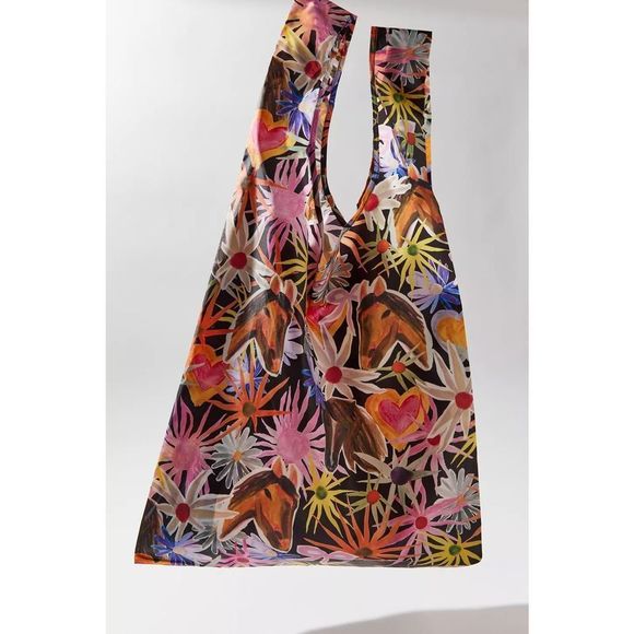 BAGGU | Bags | Baggux Jessica Williams Standard Horse Collage Print ...